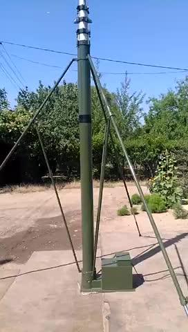 Uhf Vhf Hf Yagi Military Antenna Electrical Motor Telescopic Mast Tower ...