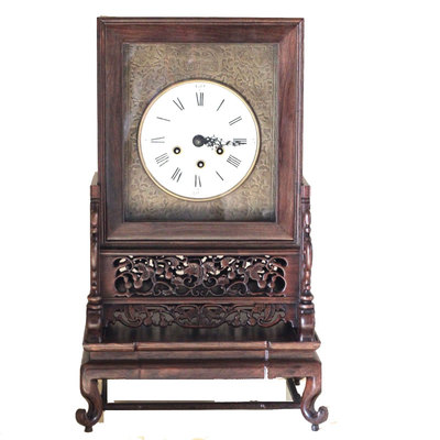 中式红木花梨铜进口机芯