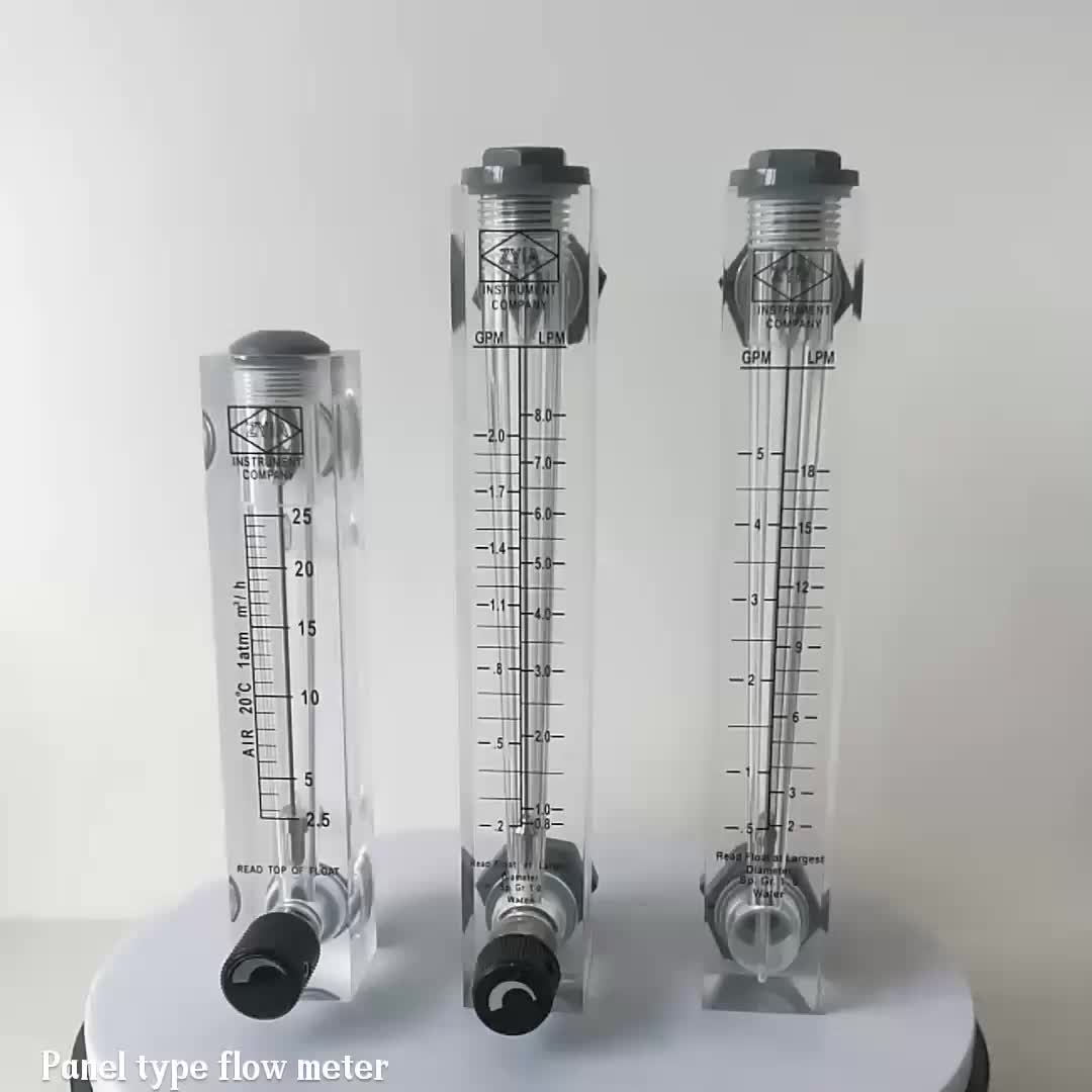 Panel Mount Acrylic Cheap Mechanical Water Flow Meter With Valve For Ro ...