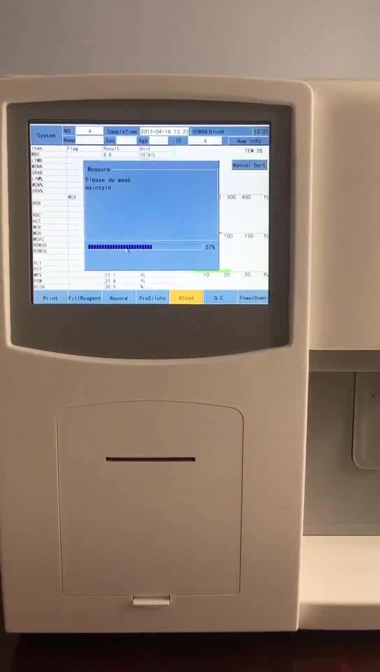 3 Part Auto Cbc Test Machine Differential Blood Cell Counter Hematology ...