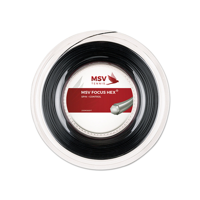 德国MSV FOCUS HEX 专业网球线大盘线 六角聚酯硬线耐打操控旋转