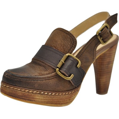 artmu阿木复古粗高跟包头凉鞋