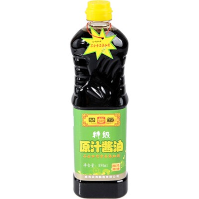 四海山东威海特产酿造原汁酱油