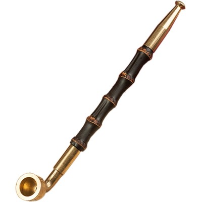 艾宝黄铜锅子紫竹过滤男士旱烟袋