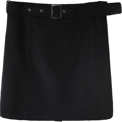 【9.9/件】EPTISON半身裙女冬新款纯色气质时尚休闲个性短款裙子