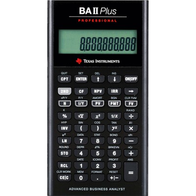 德州仪器baii金融专业考试计算器