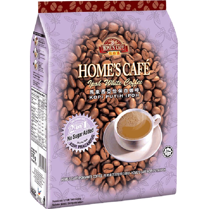 故乡浓马来西亚怡保原装进口二合一速溶白咖啡 375g袋装包邮_虎窝淘