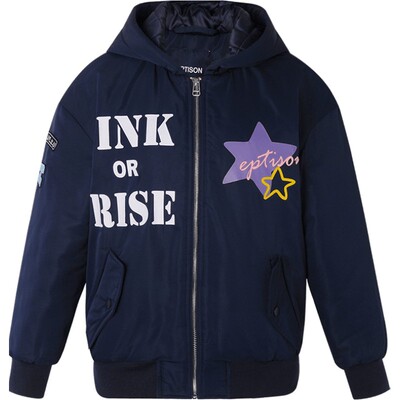 【29.9/件】EPTISON棉衣女冬季新款印花装短款印花加厚棉服外套