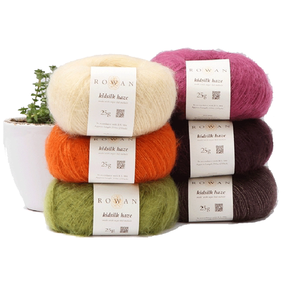 rowan马海毛浅色系披肩编织线