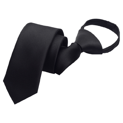 5cm拉链领带商务正装职业懒人潮