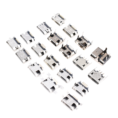 平口卷边MicroUSB插座母座