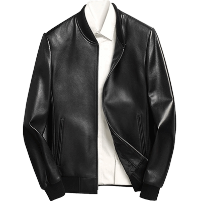 海宁棒球服秋季薄款时尚真皮皮衣