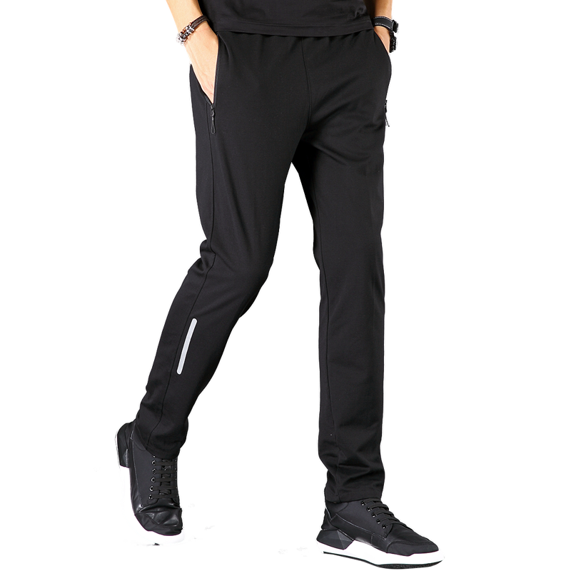 运动裤男春秋季宽松大码直筒卫裤跑步健身韩版潮流透气束脚休闲裤_虎窝淘