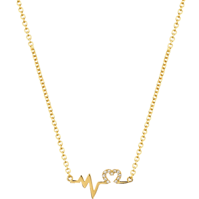 GlamEver爱心项链女时尚个性颈链