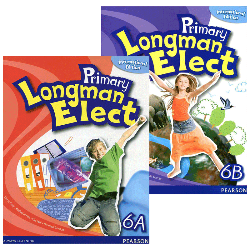 培生香港朗文小学英语教材 六年级系列 Primary Longman Elect 6A+6B 英文原版教材辅导书 6年级英语学生用书2册 进口英语书籍