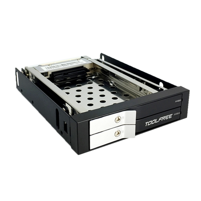 TOOLFREE MRA258L 2.5寸双层SATA6GbpsHDD/SSD软驱位硬盘盒抽取盒