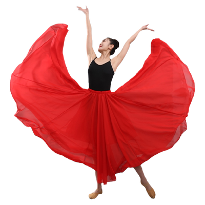 灯火里的中国720度半身舞蹈裙