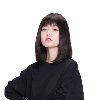 Rebeccayouth齐刘海明星同款假发