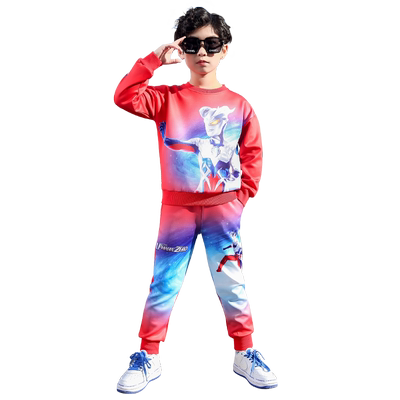 奥特曼衣服男童春秋装韩版潮套装
