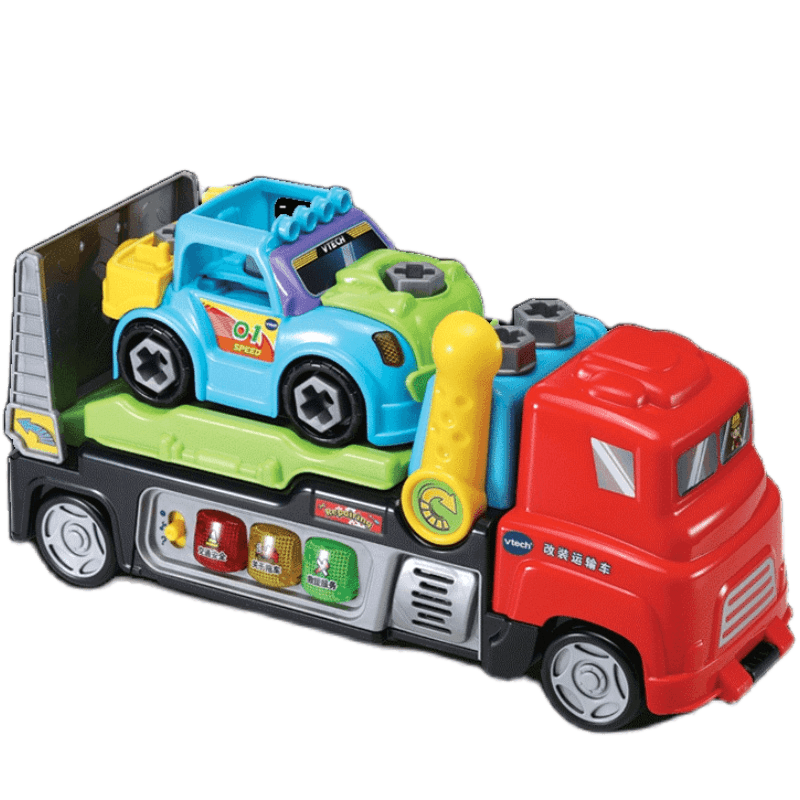 伟易达改装螺丝钉组合益智运输车