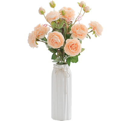 小清新陶瓷花瓶玫瑰餐桌装饰品