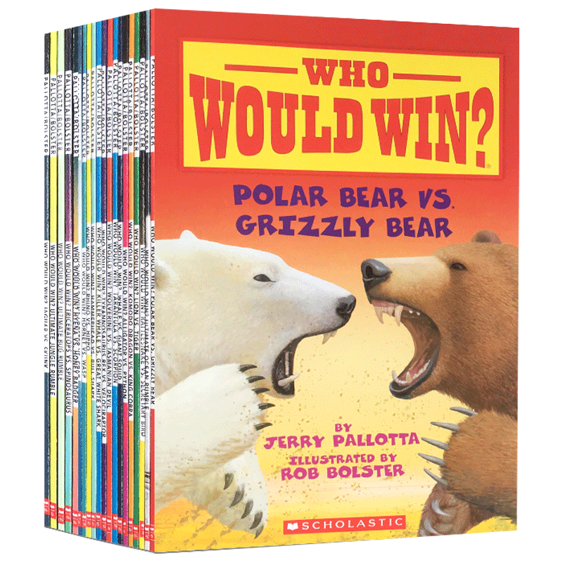 150元10本猜猜谁会赢谁厉害动物大比拼Scholastic学乐Who Would Win英文原版学乐分级读物绘本小学生课外读物STEM科普百科阅读
