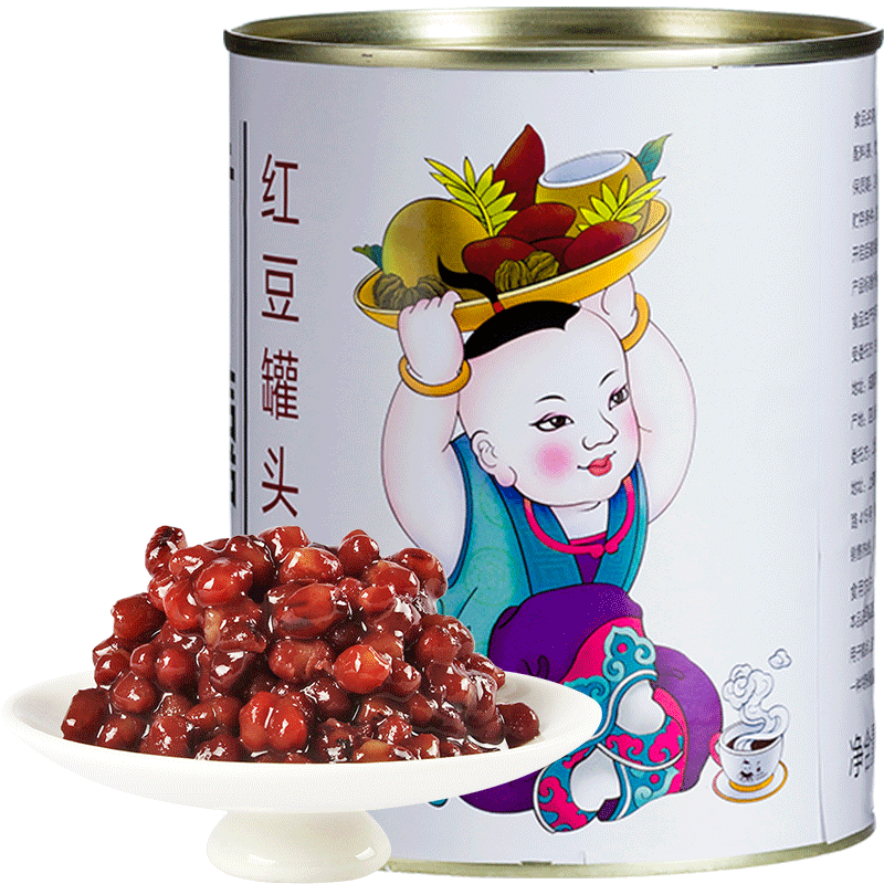 广禧糖水红豆罐头950g奶茶店专用