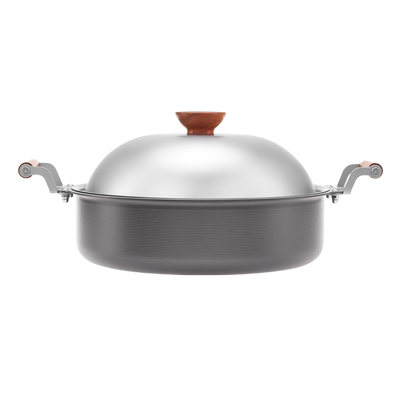 铠斯平底无涂层家用精致露营钛锅