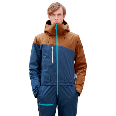 RUNNING RIVER奔流户外单板野雪防风保暖男式连体滑雪服套装8095