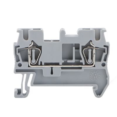 接地纯铜灰色导轨式弹簧接地端子