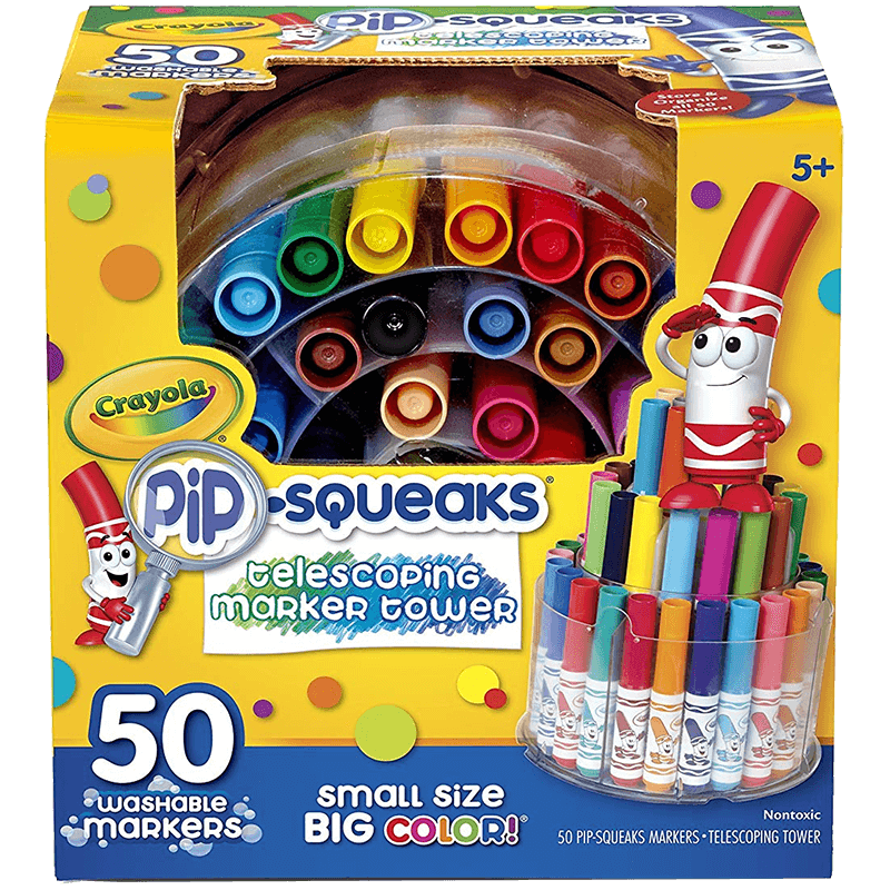 Crayola水彩笔50色短杆粗头安全