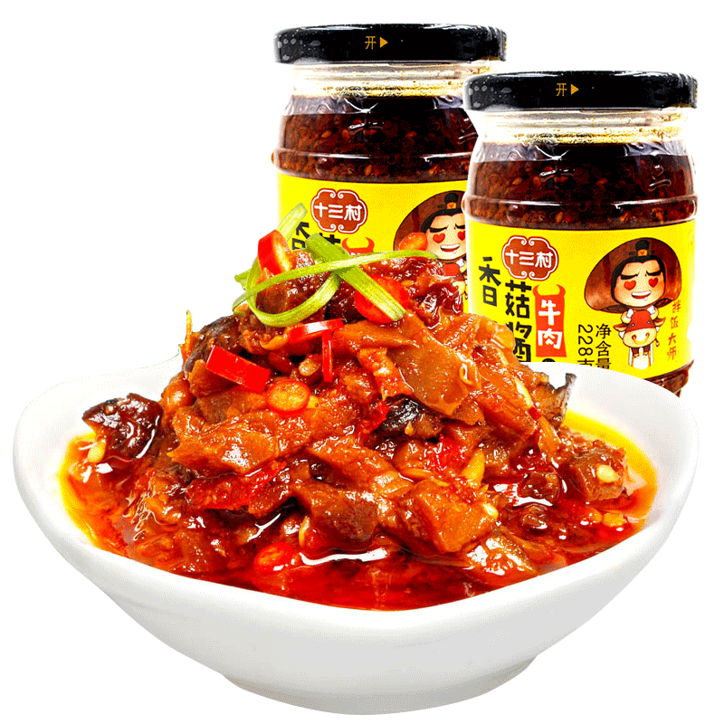 十三村开味228g牛肉香菇酱