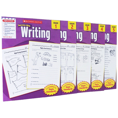 写作训练 学乐成功系列 Scholastic Success with Writing 3册 小学生家庭英语练习册 英文原版