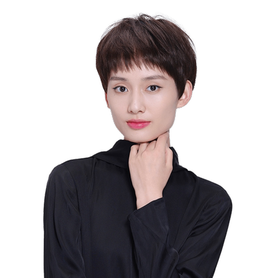 RebeccaYouth假发狗啃刘海女短发