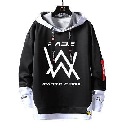 艾伦沃克同款潮牌faded连帽男女