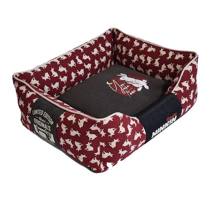 ninkin棉质帆布可拆洗双面宠物窝