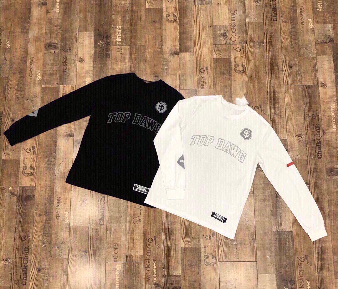 詹姆斯James TED联名TOP DAWG运动篮球休闲棉质圆领宽松长袖T恤男_虎窝淘