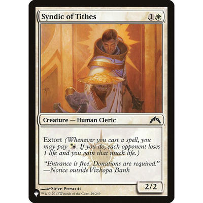 万智牌 GTC 26 syndic of tithes 什一税代理人 the list
