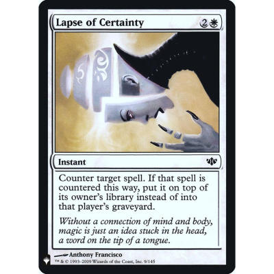 万智牌 fmb1 8 lapse of certainty 丧失确信 闪 the list