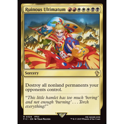 呆呆龙 万智牌 毁坏通牒 Ruinous Ultimatum 平/闪/扩画 最终幻想