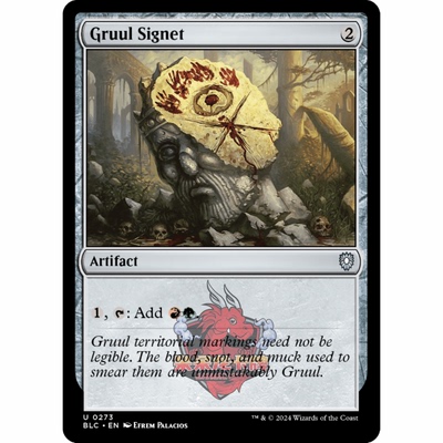 万智牌 BLC 古鲁印记 Gruul Signet 273 斑隆洛指挥官 无色 银