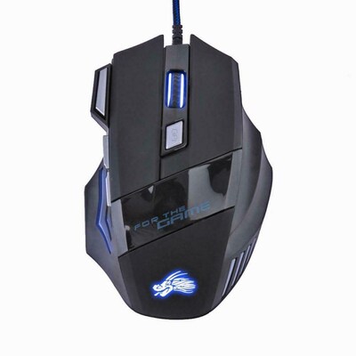 Dropship 5500DPI Gaming Mouse LED Optical USB Wired Gamer Mo