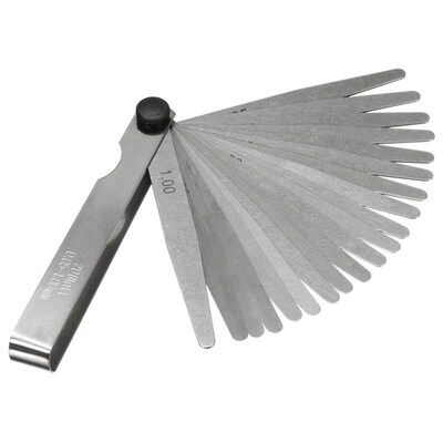 *17 Blades Feeler Gauge Metric Gap Filler 0.02-1mm Thickness