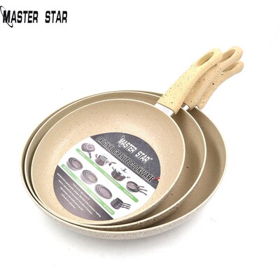 Fry-Pan Cooker Granite Master Marble-Coating Non-Stick Fire-