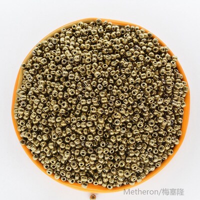 Gold Color  Bugle Czech Glass Seed Spacer Beads 1000pcs/lot