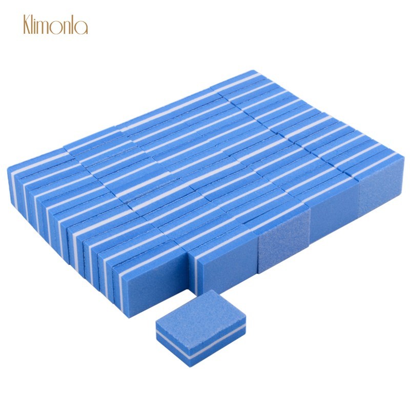 Professional 20pcs/lot Nail File Blue Mini Sponge Sanding B_虎窝淘
