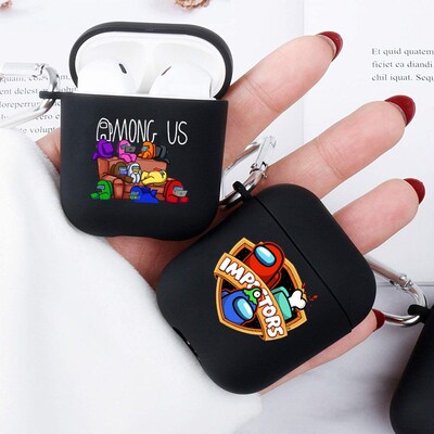 Cartoon game Space invasion Among Us For Apple Airpods 2 1