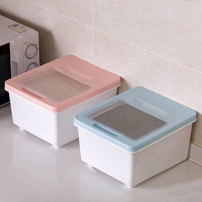 Large size 20kg moisture-proof rice box kitchen flour pail