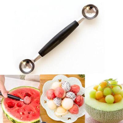 Double-end Melon Scoop Stalinless Steel Fruit Spoon Baller