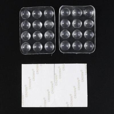 24 Pcs Resin Mute Pads Door Knob Wall Collision Avoidance To